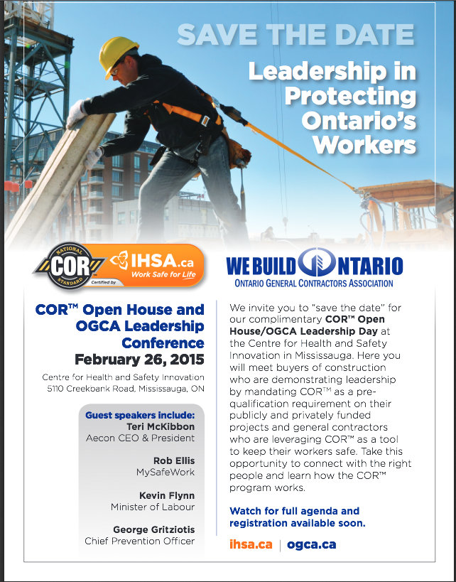 COR™ Open House and OGCA Leadership Day - Ontario Erectors Association